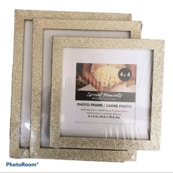 Glitter | Accents | Gold Glitter Frames Set Of Three Sizes | Poshmark